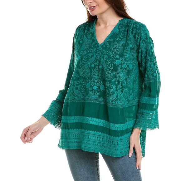 Johnny Was | Tops | Johnny Was Peacock Island Tunic | Poshmark